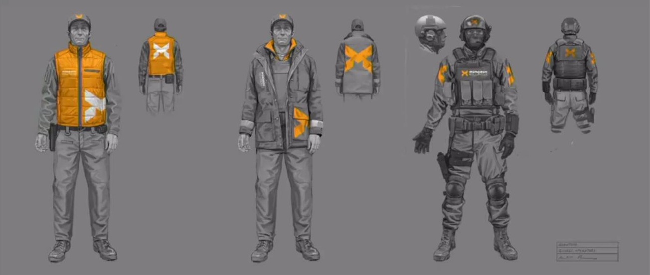 Artwork de Quantum Break que muestra la tecnología y los soldados de ...