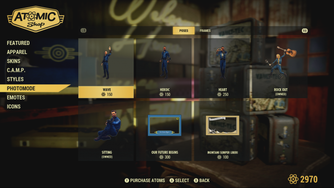 Atomic Shop, personaliza tu personaje en la tienda de Fallout 76